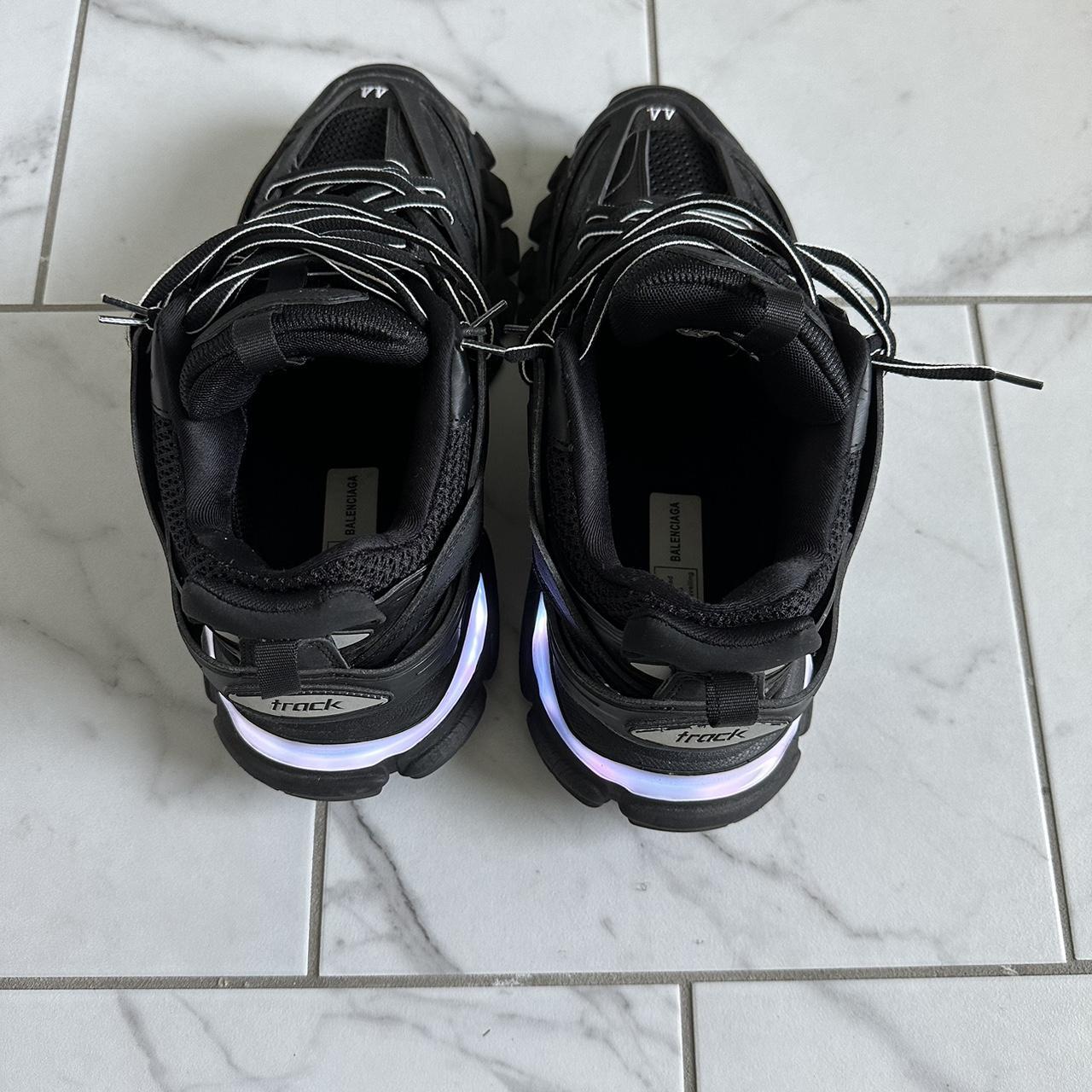 LED Balenciaga Track Runner in black colorway... - Depop