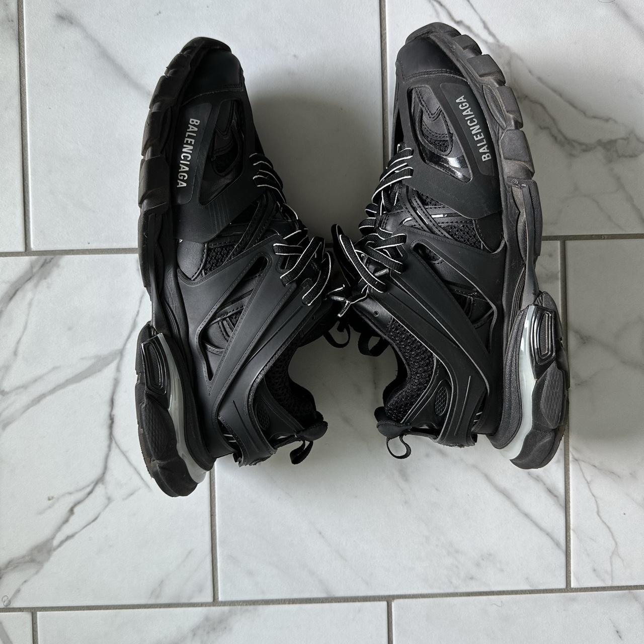 LED Balenciaga Track Runner in black colorway... - Depop