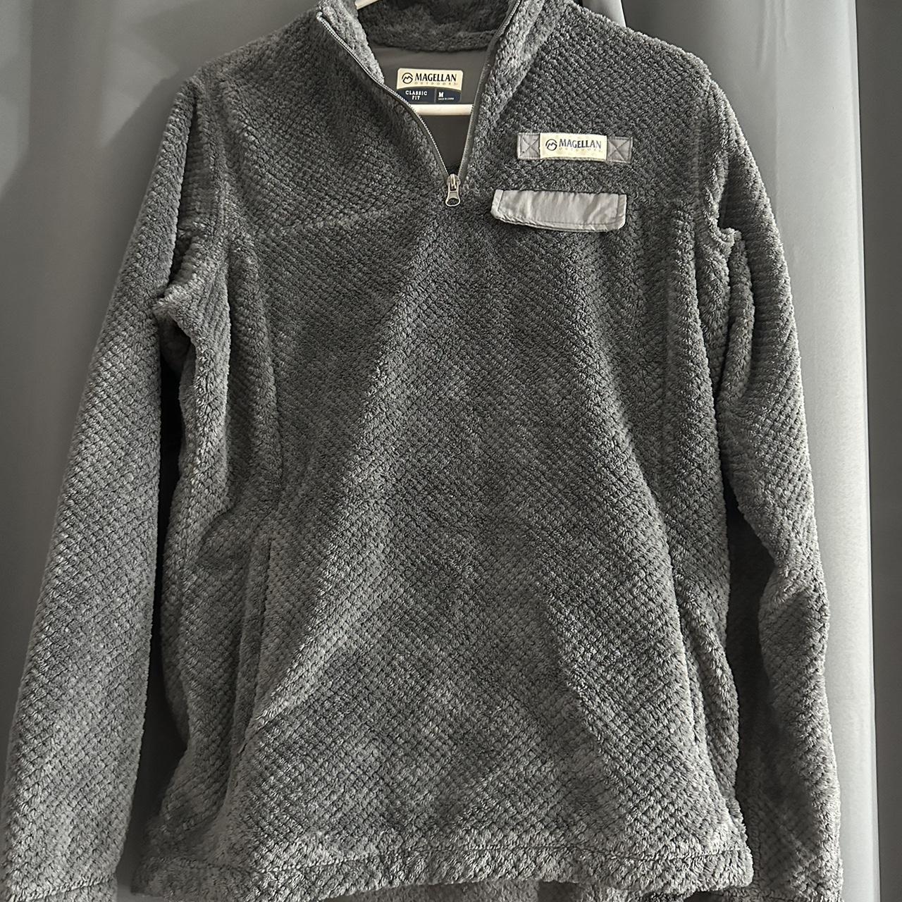 grey medium magellan jacket. hardly worn. - Depop