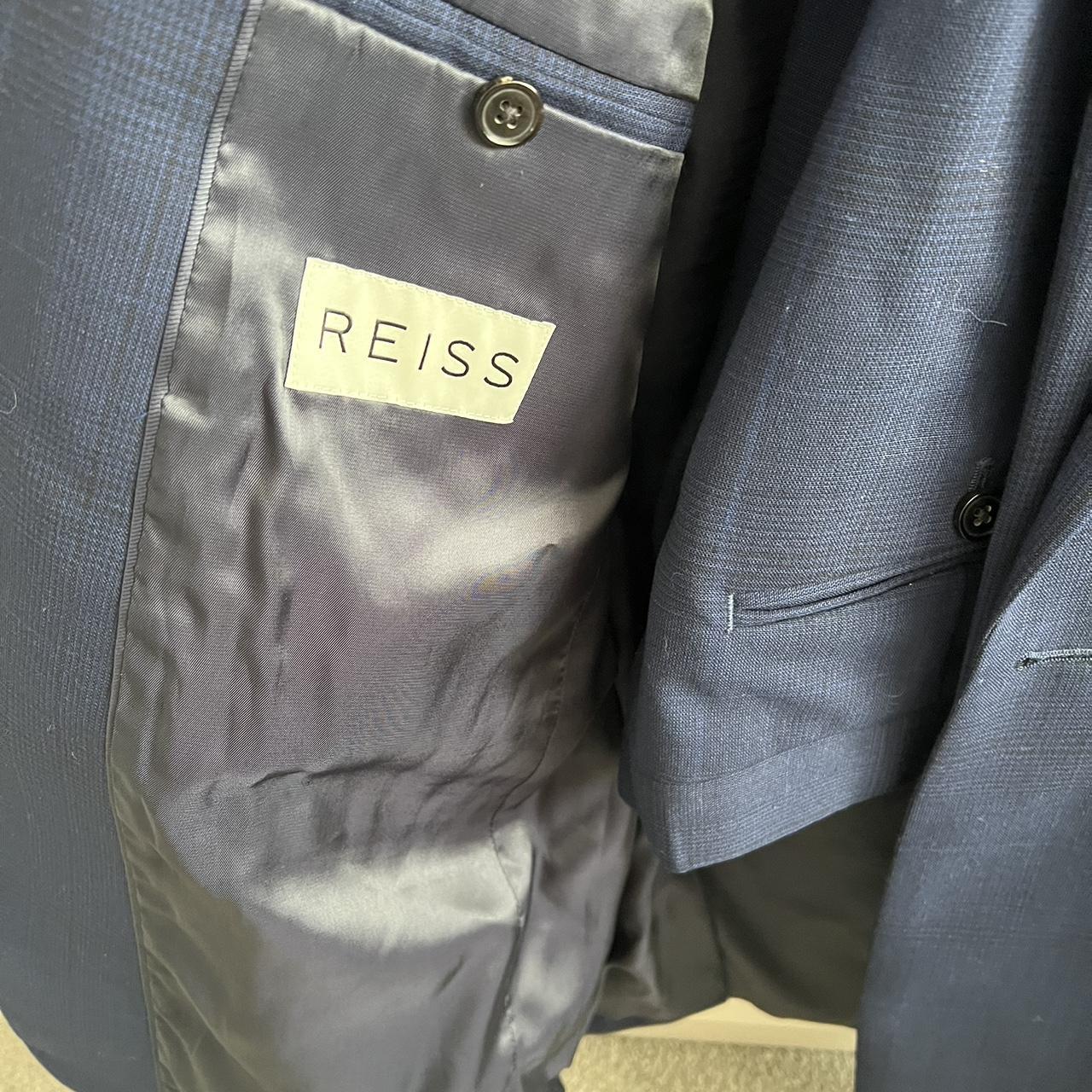 Mens blue Reiss suit Chest 40 inch Waist 34 inch - Depop