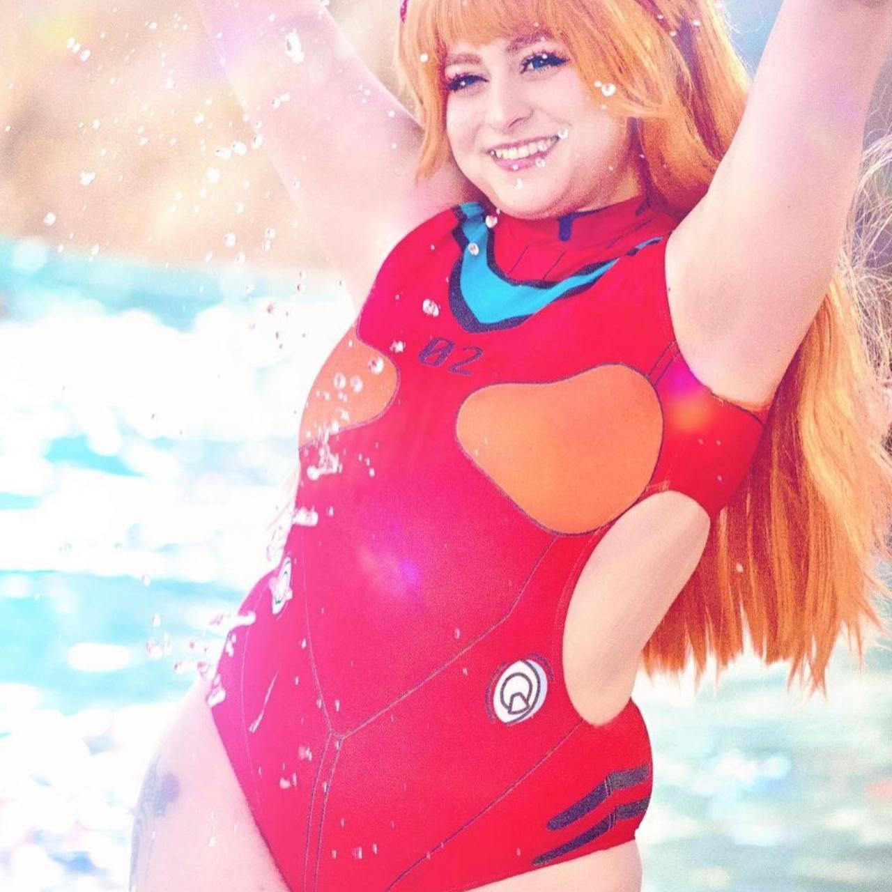 Asuka Langley Soryu Swim Cosplay Neon Genesis... - Depop