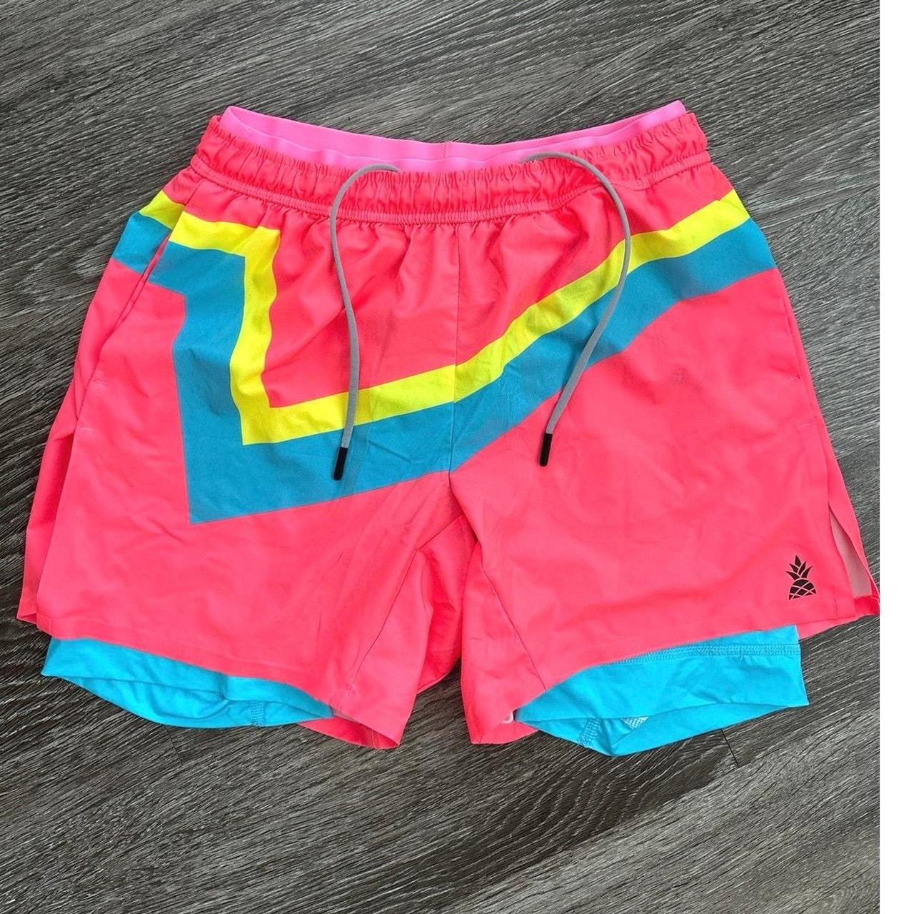 Chubbies Athletic Hybrid Swim Short 5.5” Pink Size... - Depop