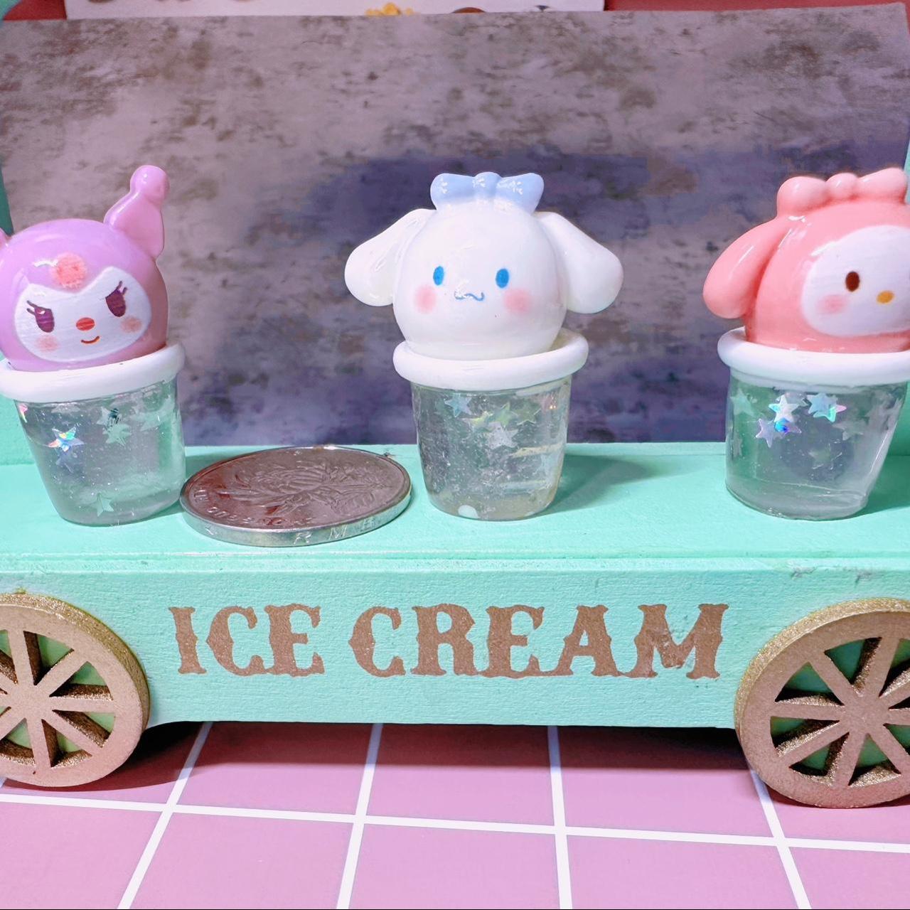 Sanrio play-set Miniature Charm Decor A set of 3... - Depop