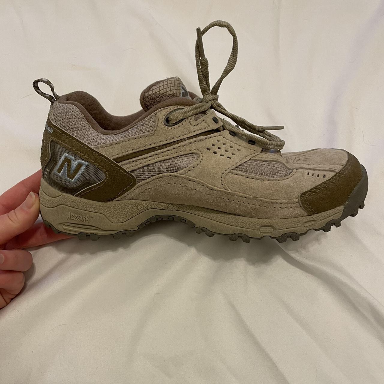 Tan New Balance hiking/ outdoor shoes in great... - Depop