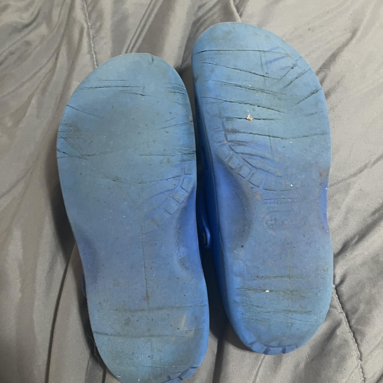 Used Blue crocs size 13 Very used as you can see at... - Depop
