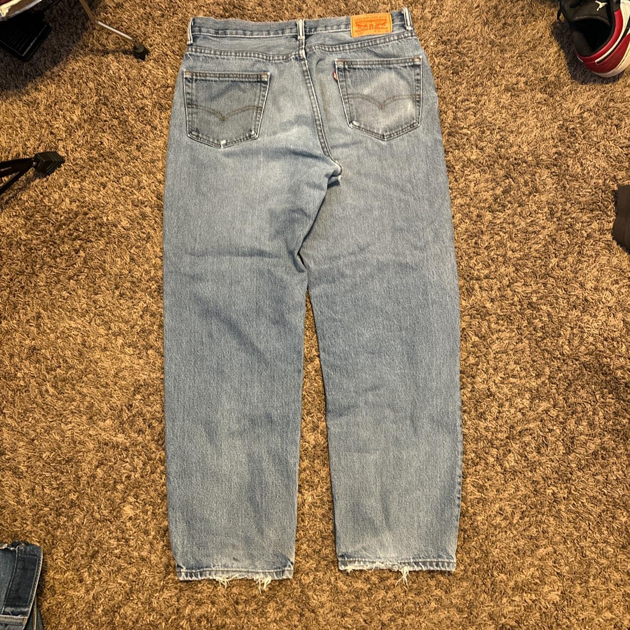 baggy levi 550 size 36x32 small tear in crouch but... - Depop
