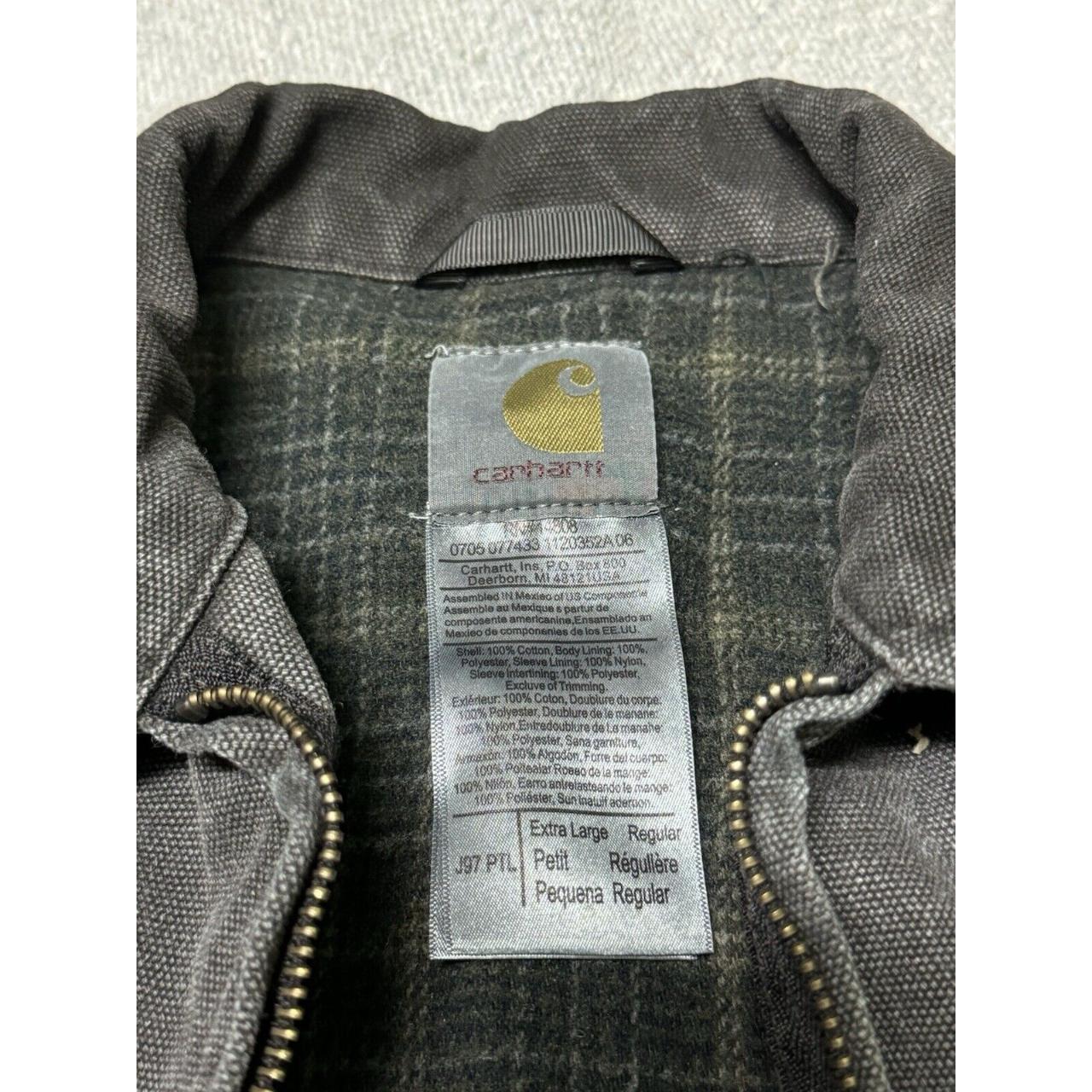 vintage Carhartt Detroit jacket j97 black XL 90’s... - Depop