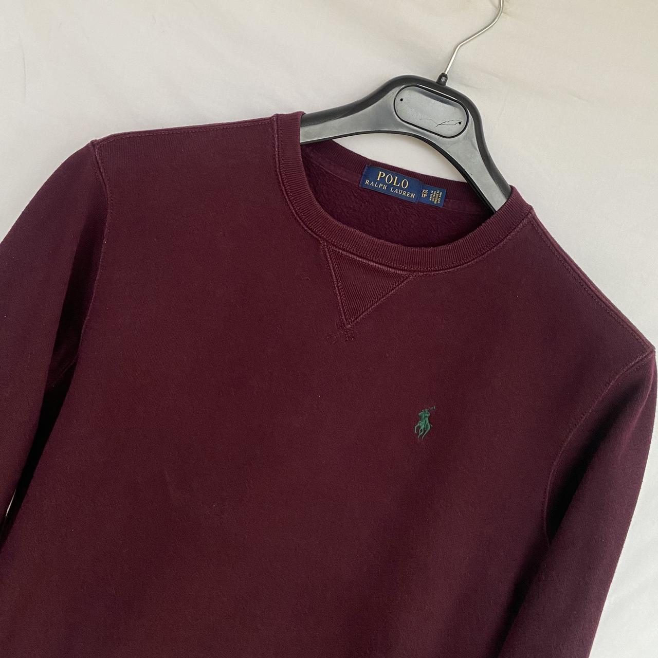⭐️⭐️⭐️ MAROON POLO RALPH LAUREN CREW NECK SWEATSHIRT... - Depop
