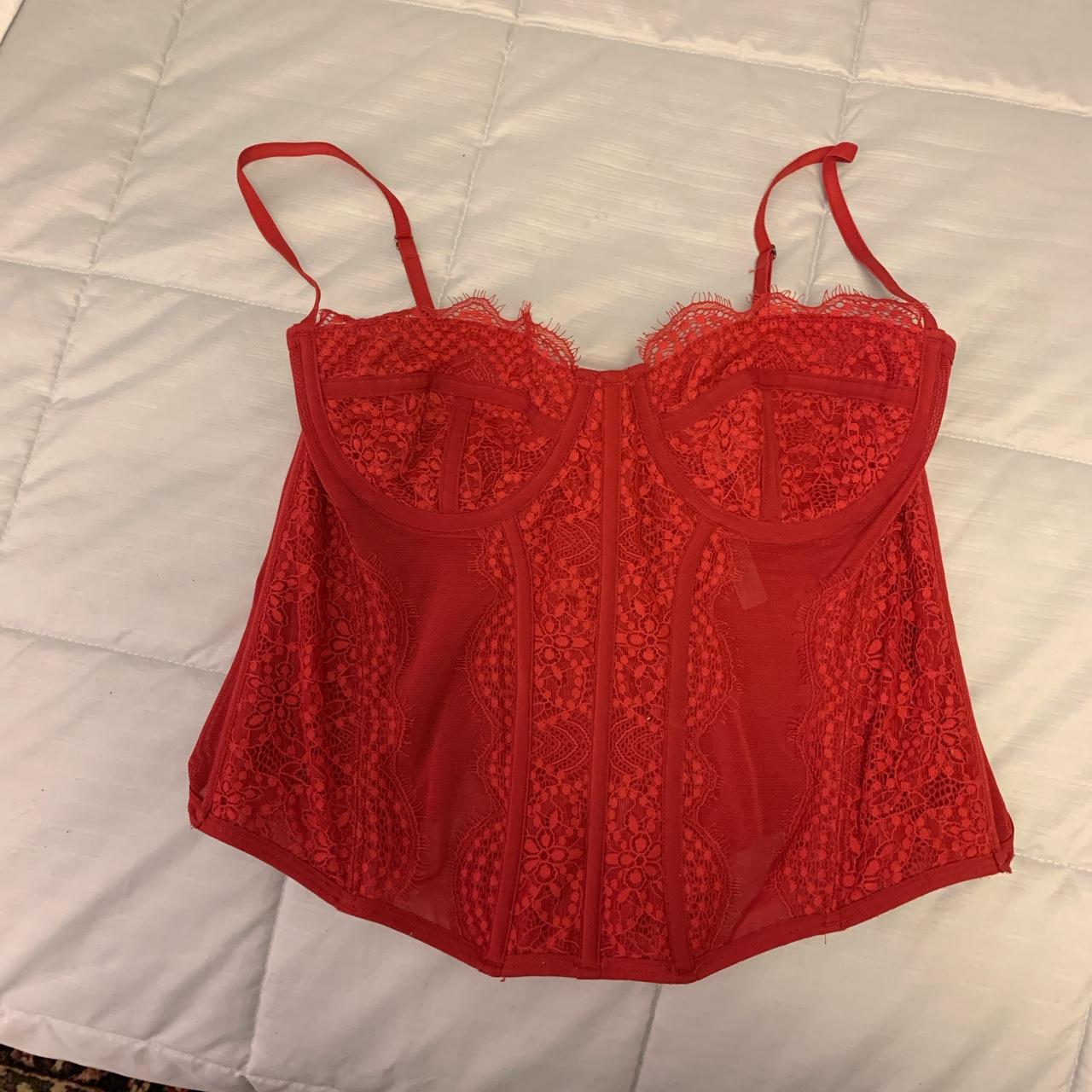 Urban Out From Under “modern Love” Corset In Bright Depop