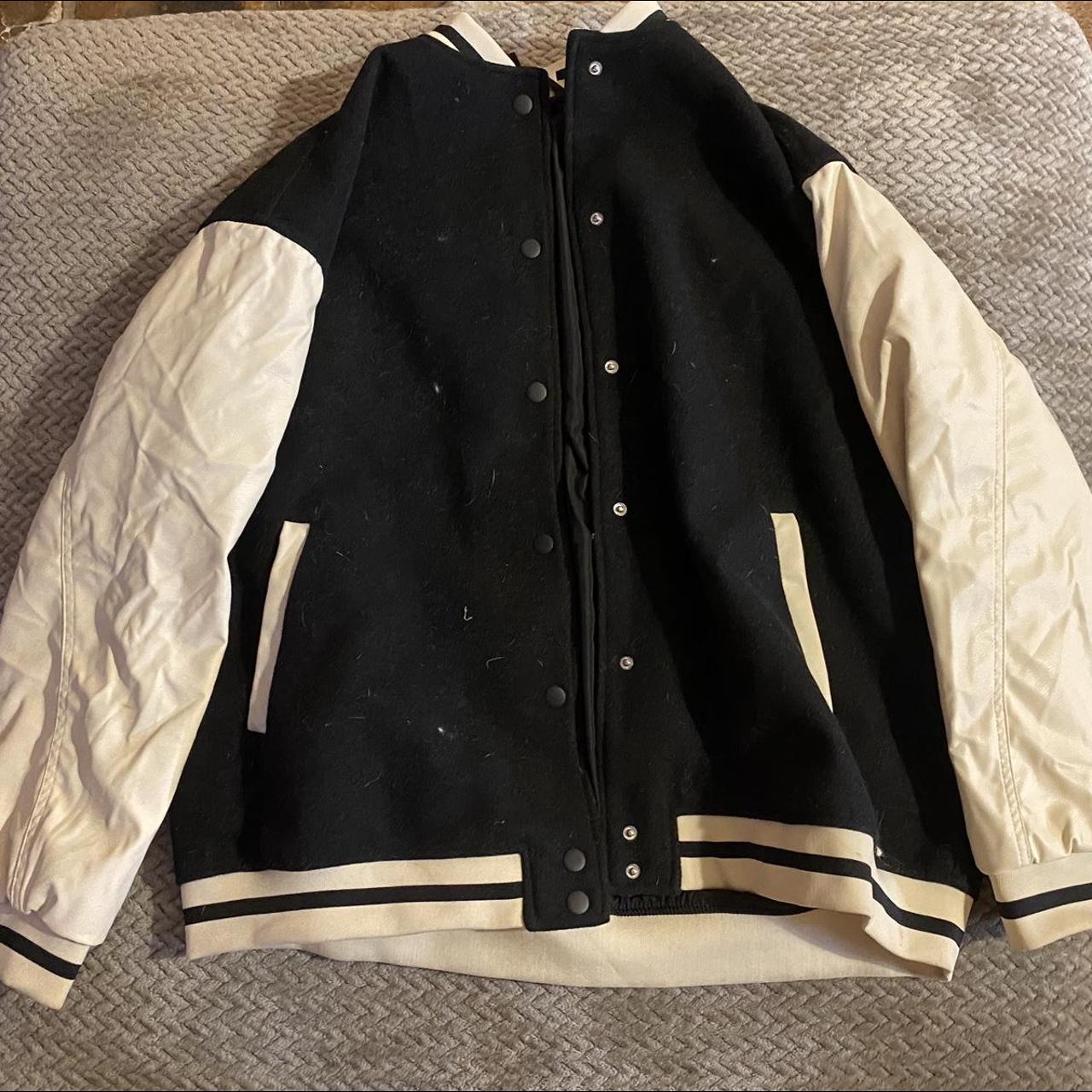 divided H&M letterman jacket M and fits nice and... - Depop
