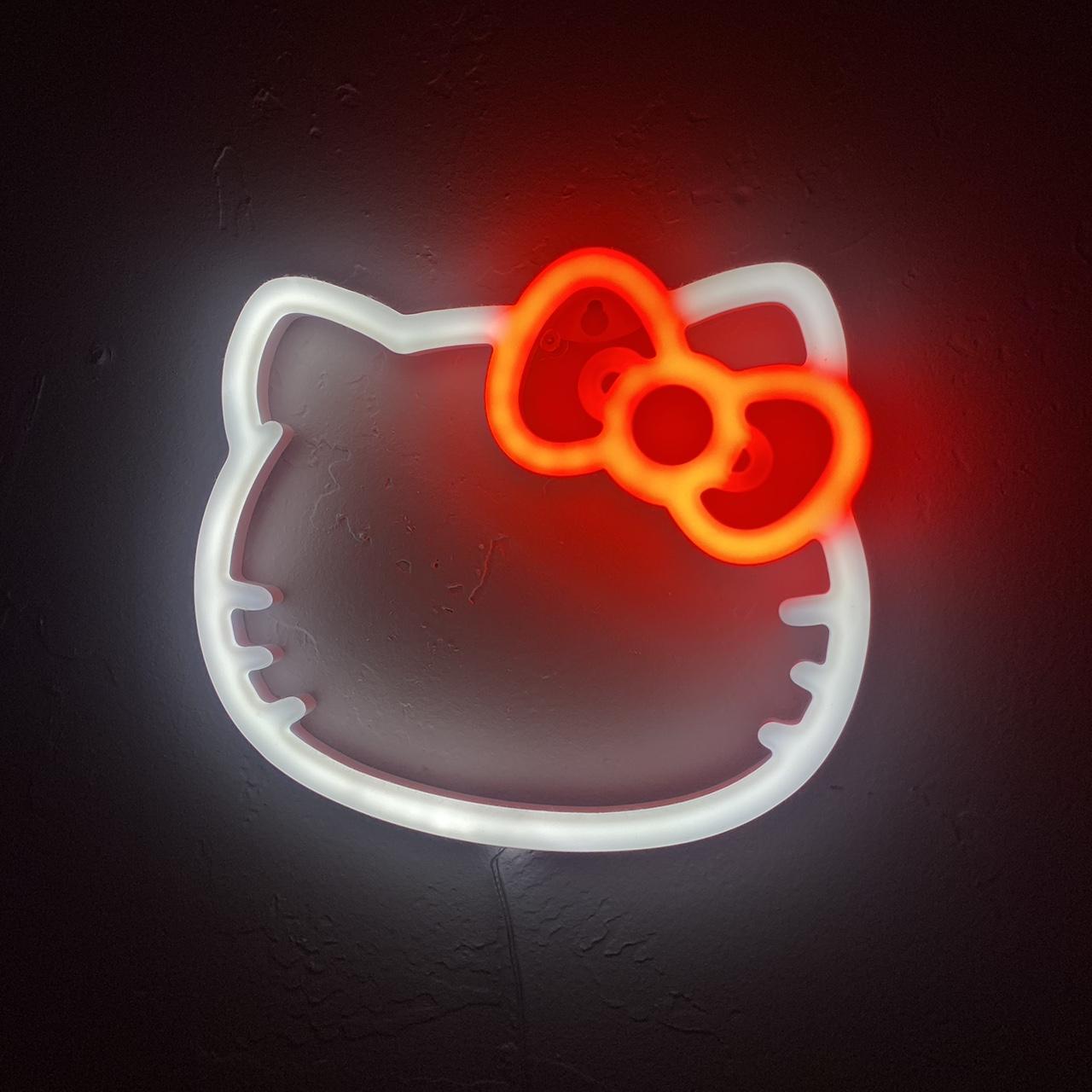 •light up hello kitty sign🌟 •requires 3 double AA... - Depop