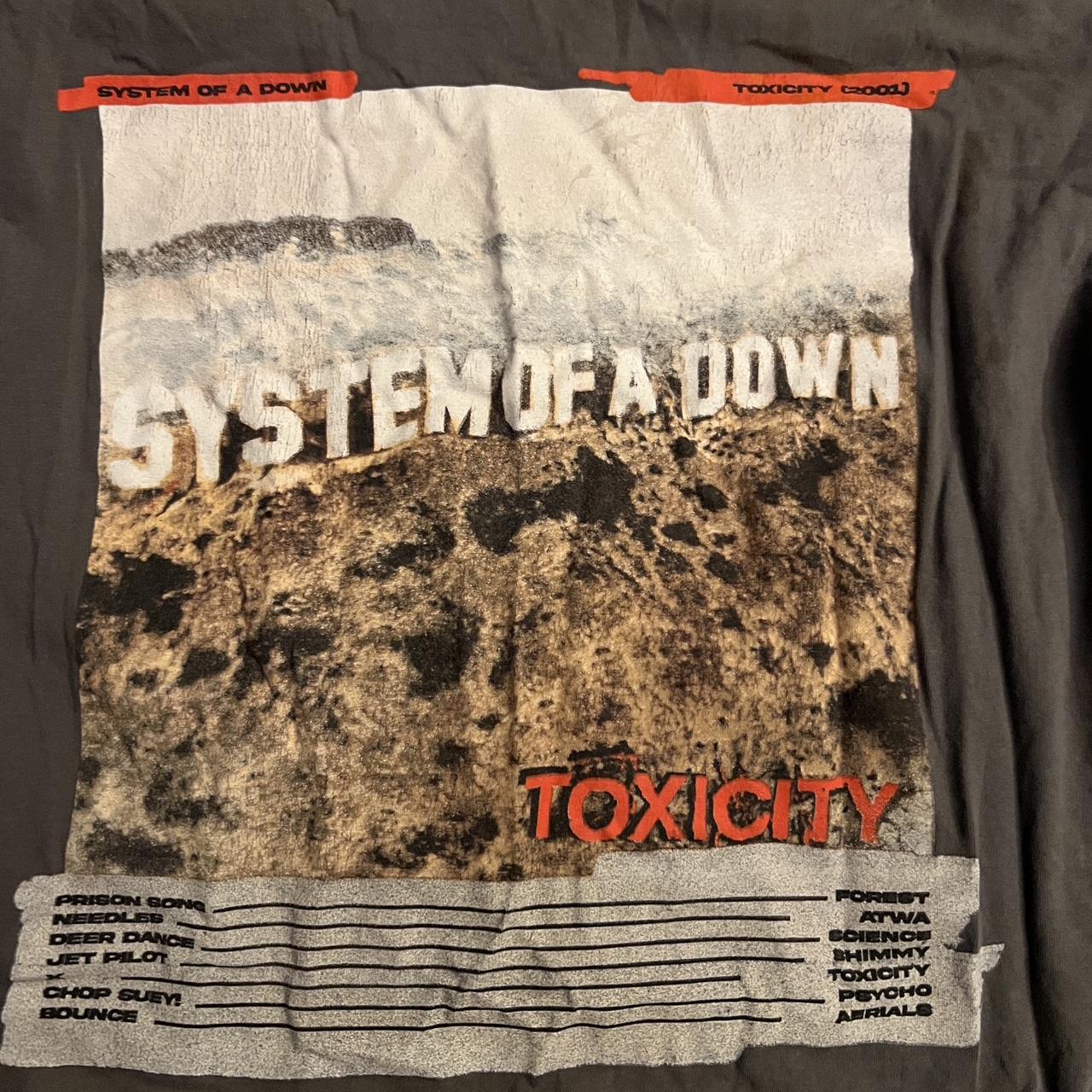 Black System Of A Down Toxicity band tee #Merch... - Depop