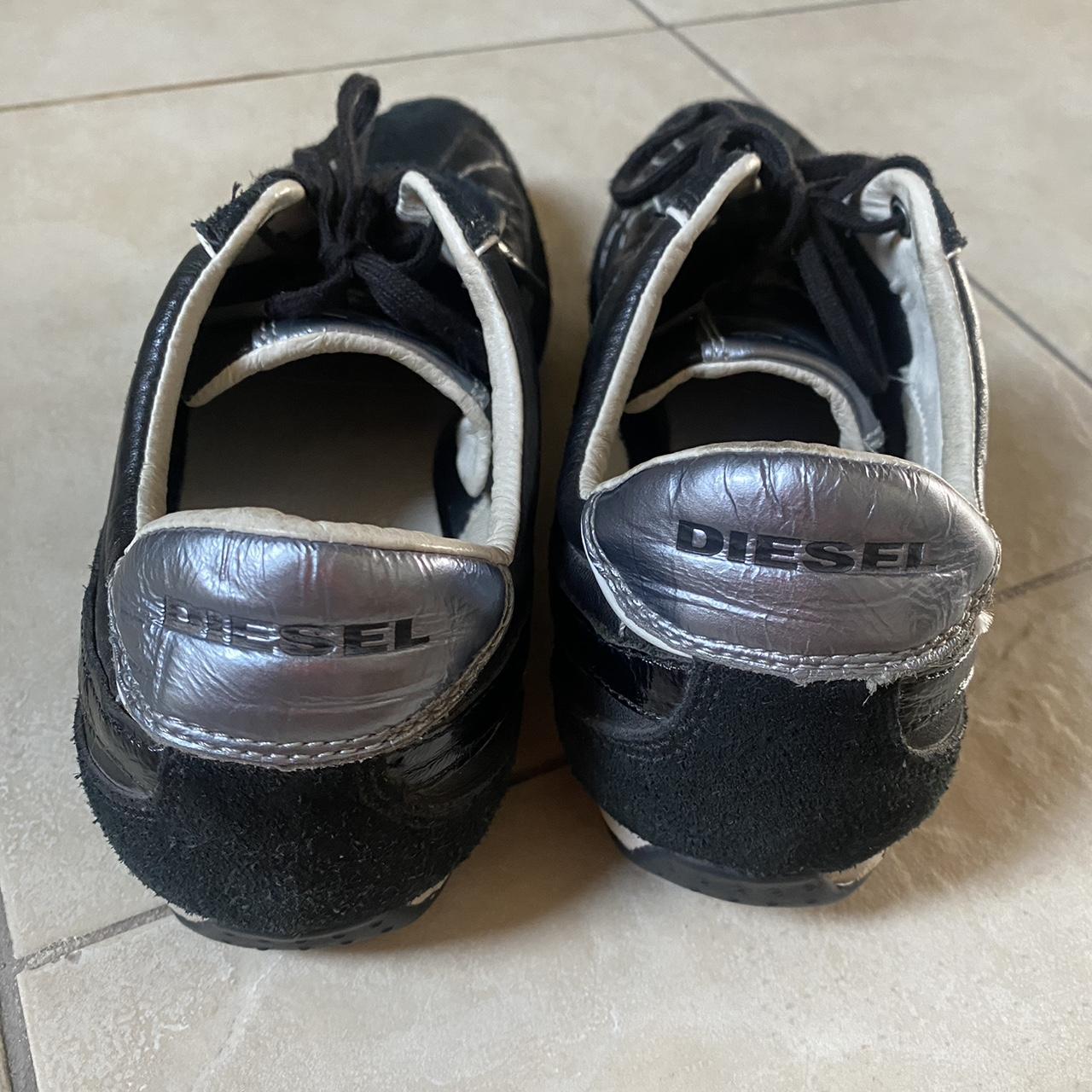 Vintage Leather Diesel Sneakers Size: US women’s 8... - Depop