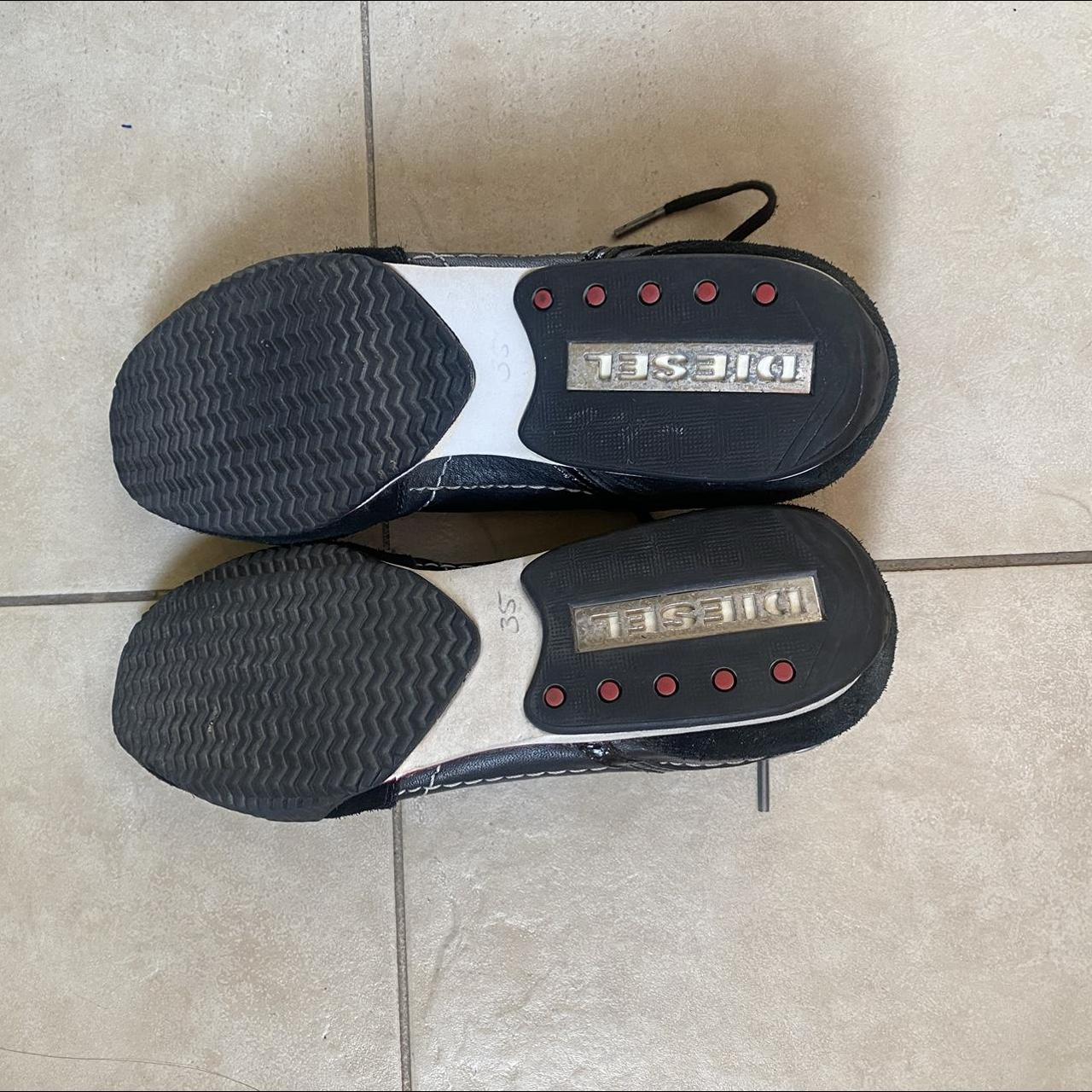 Vintage Leather Diesel Sneakers Size: US women’s 8... - Depop