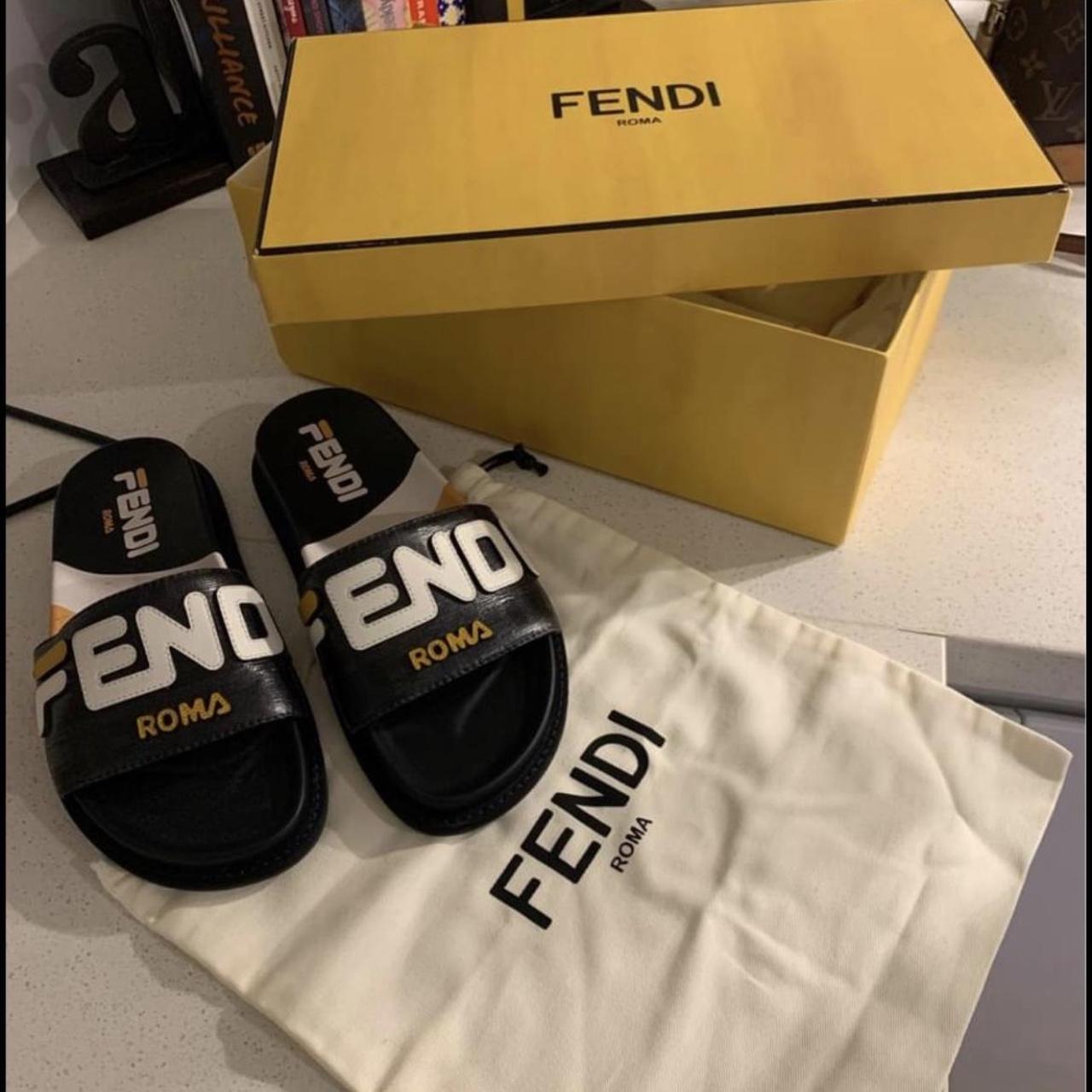 FENDI SLIDES 38 RRP: $1089 Like new condition... - Depop