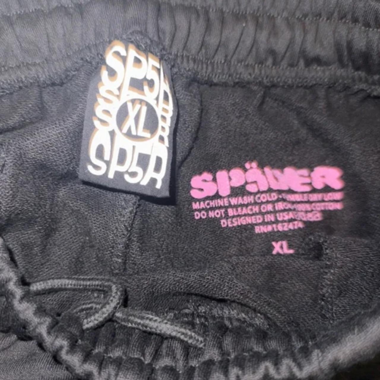 XL Authentic Sp5der P*nk! Sweats worn once (run small) | Depop