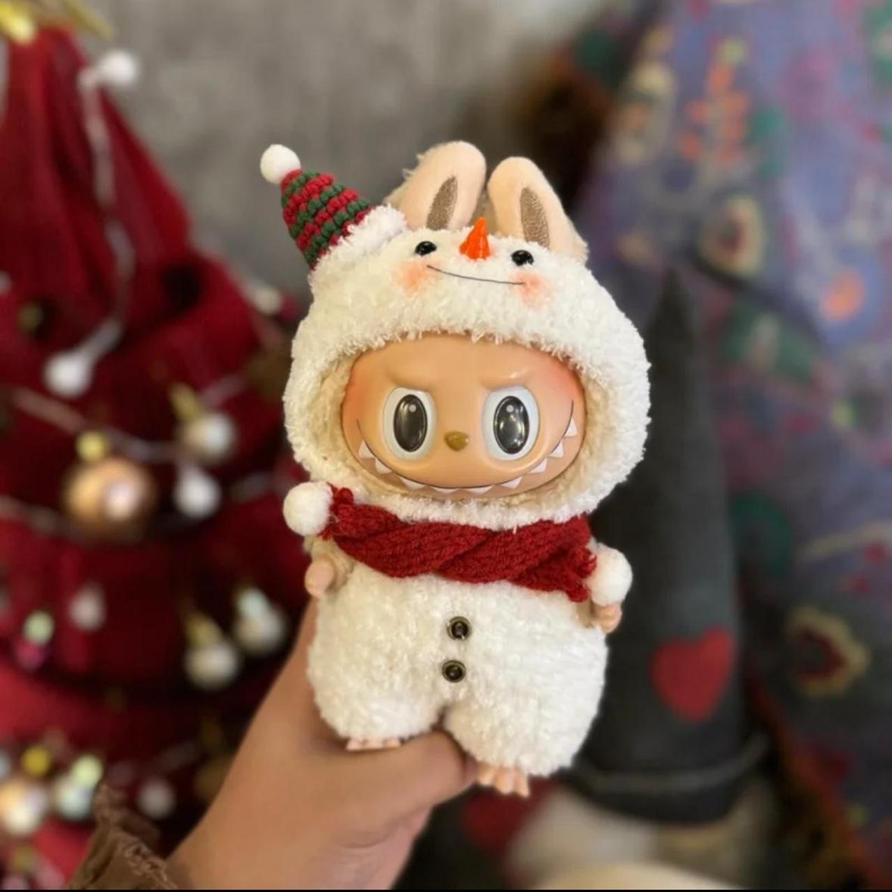 Hand-made crochet labubu vinyl plush clothes! Piggy... - Depop