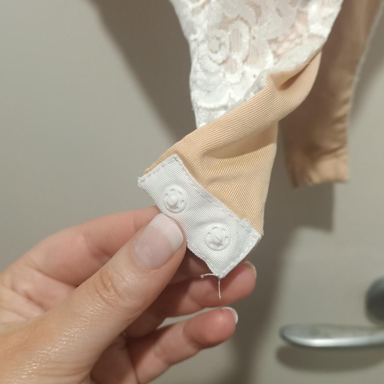 Luvalot lace bodysuit size 12 Has clasps Never... - Depop