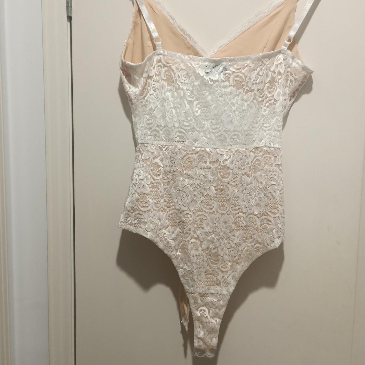 Luvalot lace bodysuit size 12 Has clasps Never... - Depop