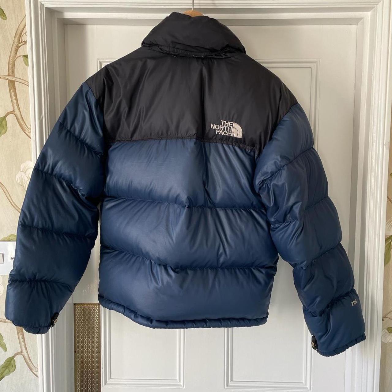 Navy North Face Puffer Jacket. Size small (90).... - Depop