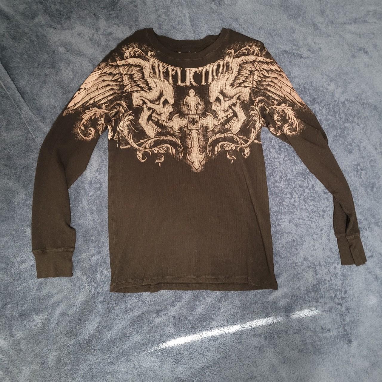 🚨DM before purchase🚨 Sick affliction thermal long... - Depop