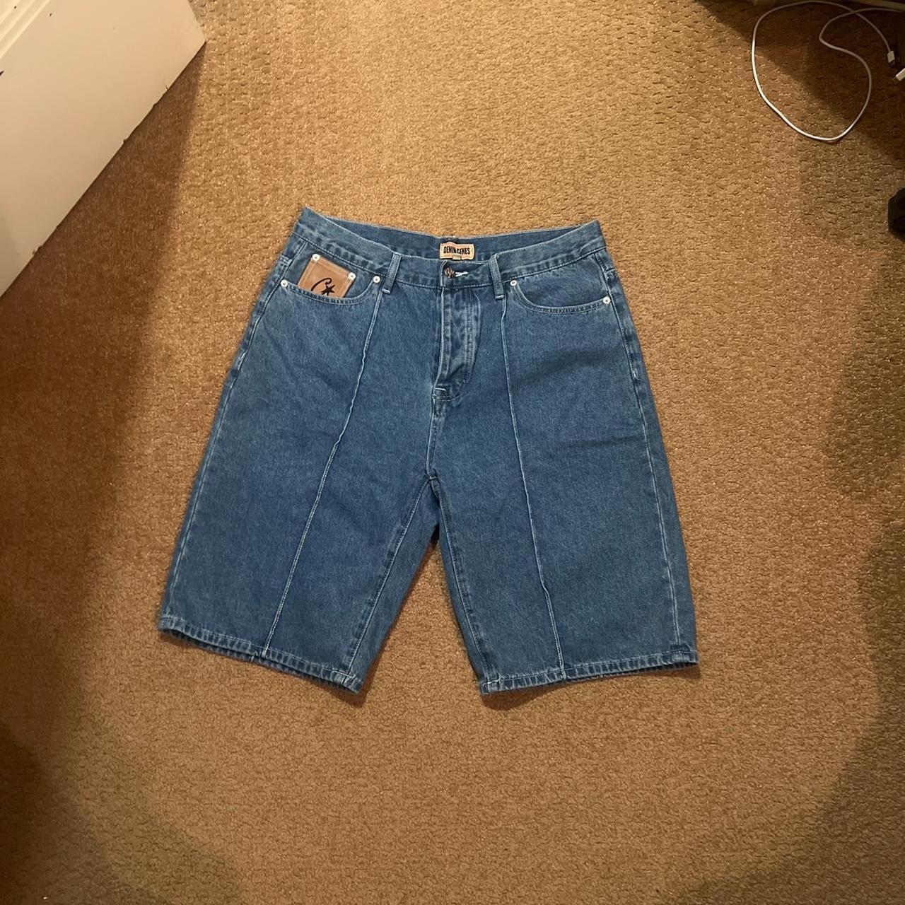 cortiez c star denim jorts / jean shorts, perfect... | Depop