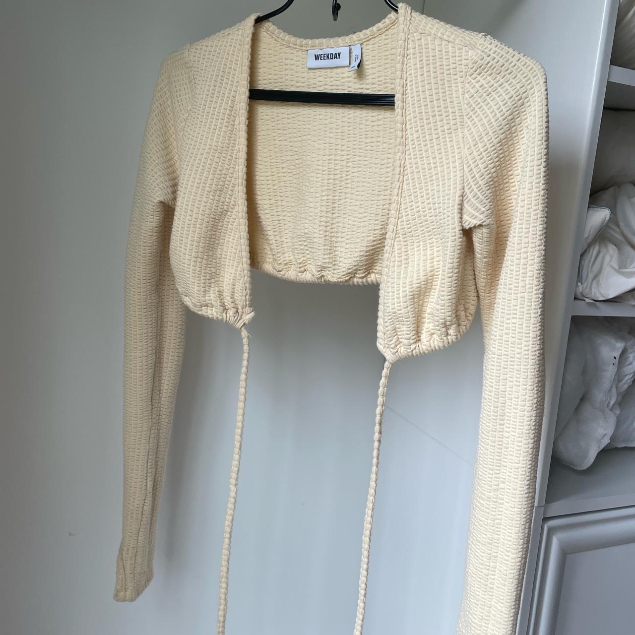 Cannot accept PayPal XS WEEKDAY tie front cropped... - Depop