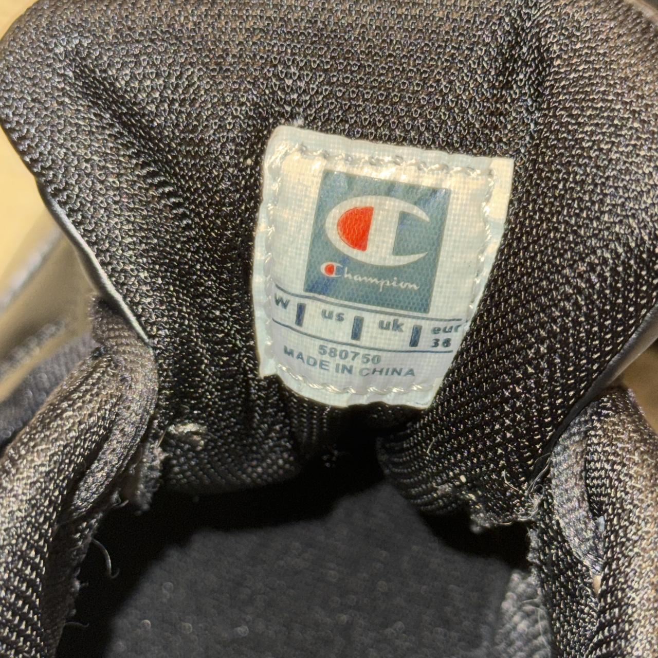 Sleek and modern black trainers from Champion with a... - Depop