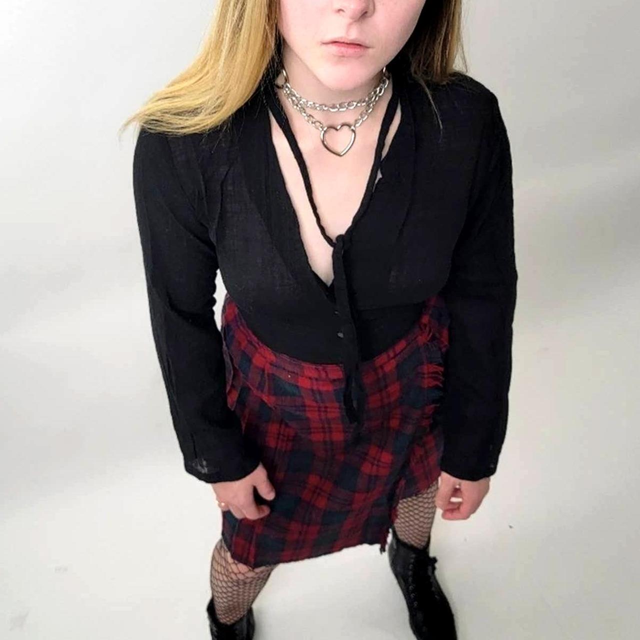 Vintage 90's Michael Klein Paris Sheer Black Shirt... - Depop