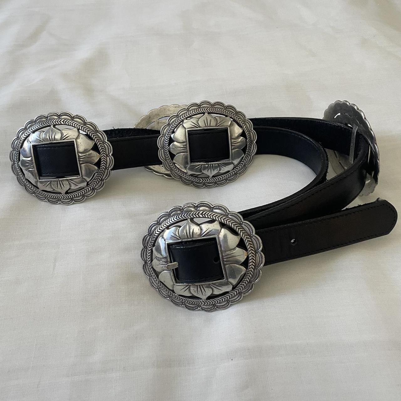 Vintage Brighton Concho Belt Tag says XL, but fits... - Depop