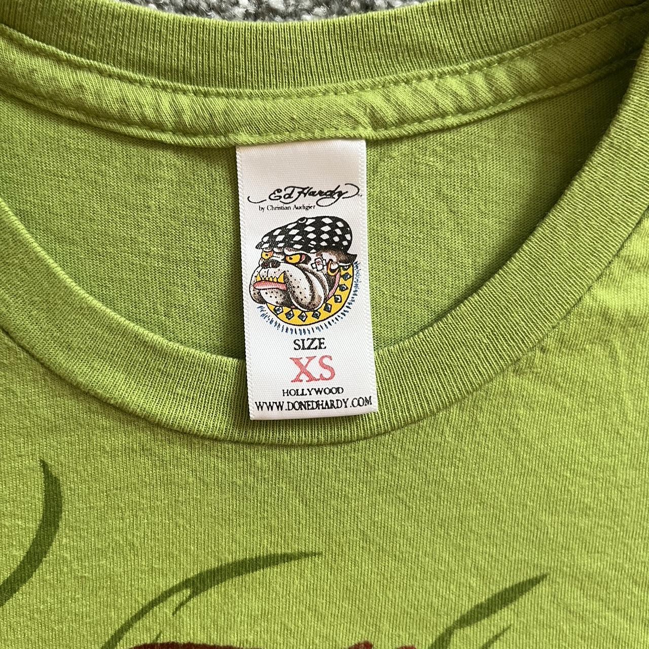 Vintage Ed Hardy short sleeve long top Designed by... - Depop