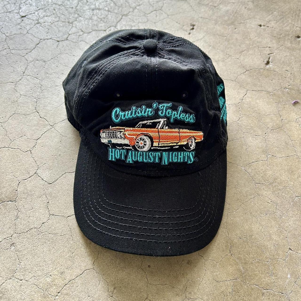 black retro car hat Hot August Nights car show hat... - Depop