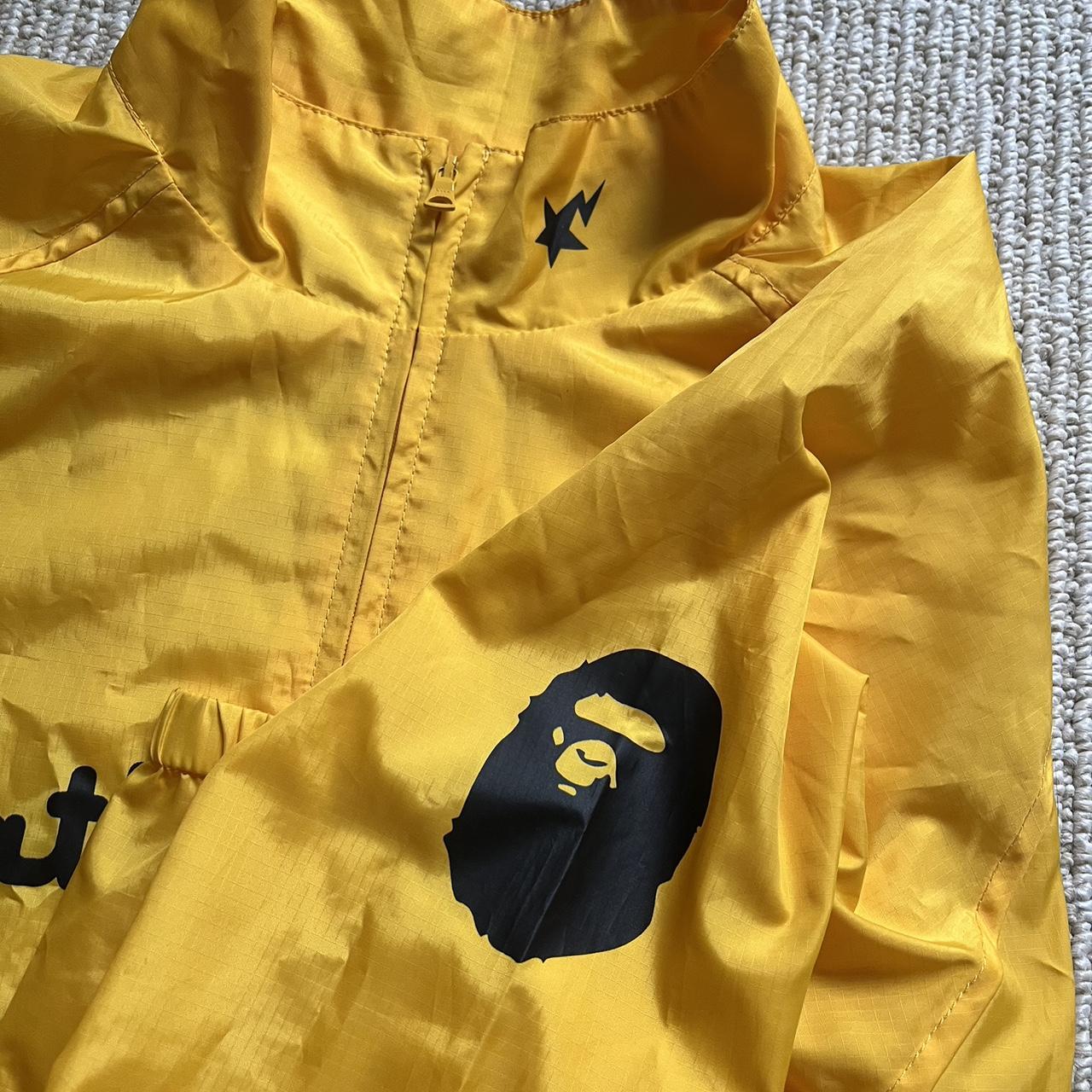 A Bathing Ape BAPE thin yellow rain jacket. Material... - Depop