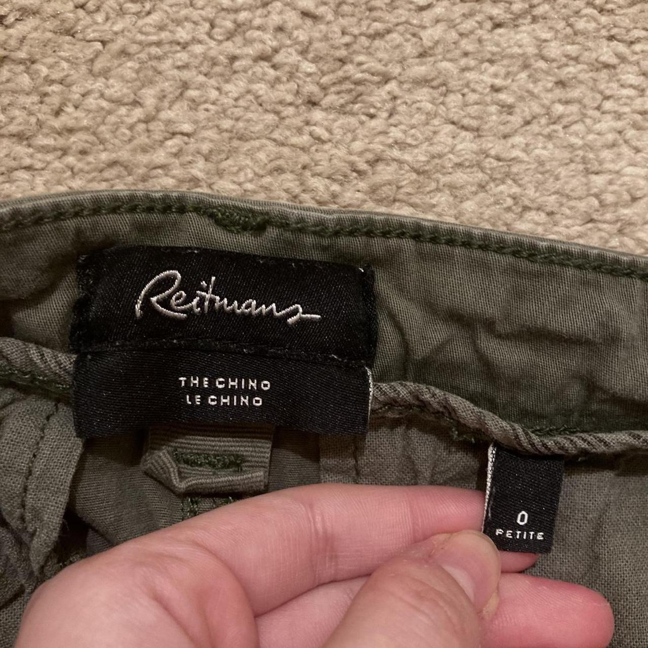 Reitmans olive green The Chino pants, women’s size 0... - Depop