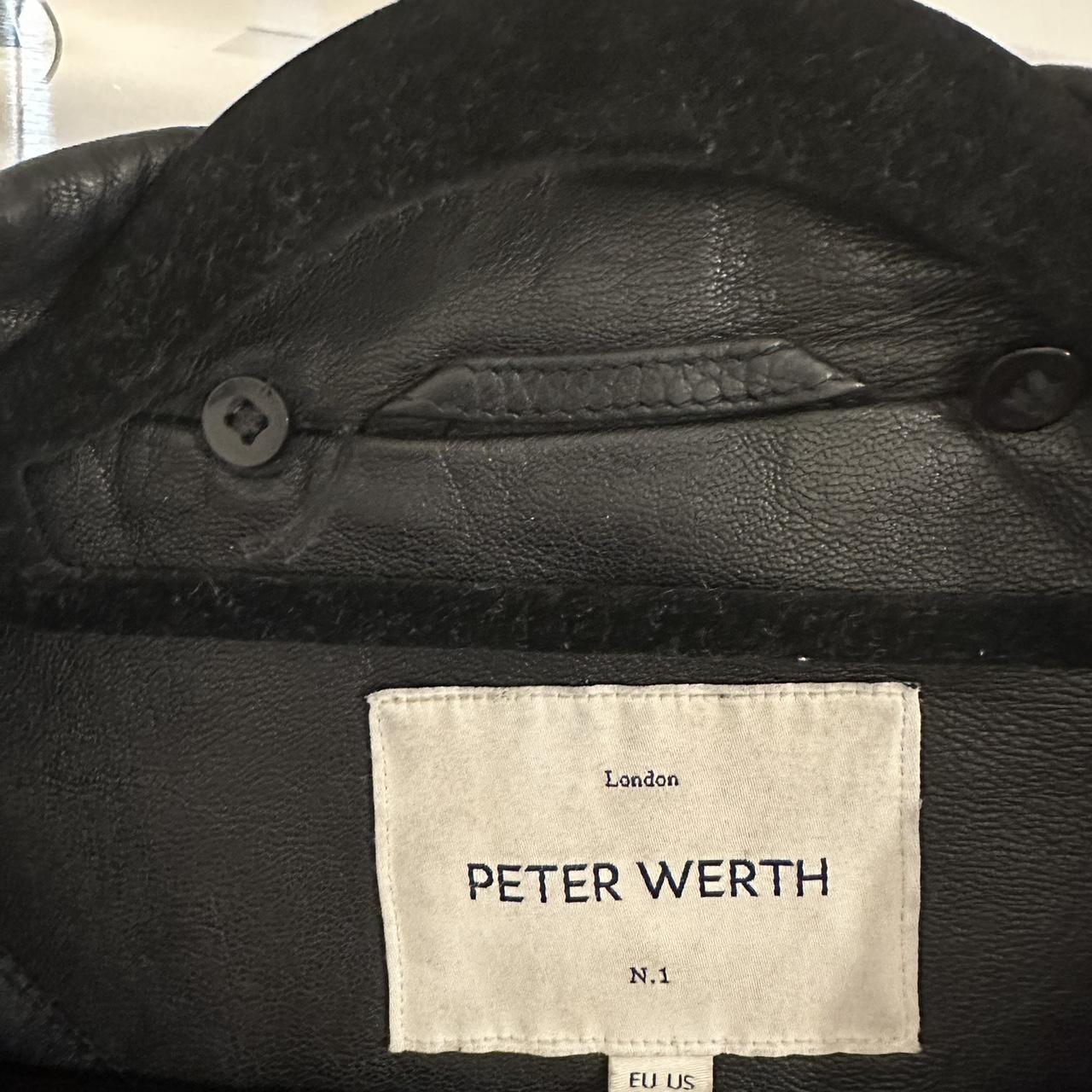 Peter Werth Leather Jacket. It’s been used a lot and... - Depop