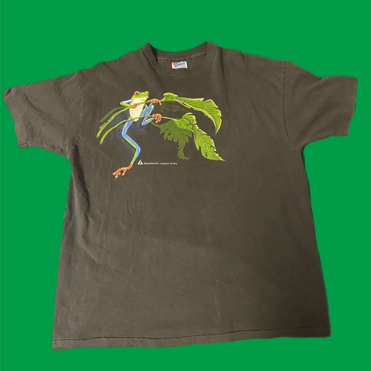 1991 Tree frog tee XL #Vintage #Nature #90s #Frogs... - Depop