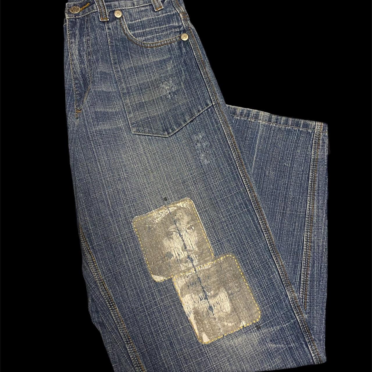 Makaveli Tupac Shakur Jeans 32 Inseam 9 Opening 32... | Depop