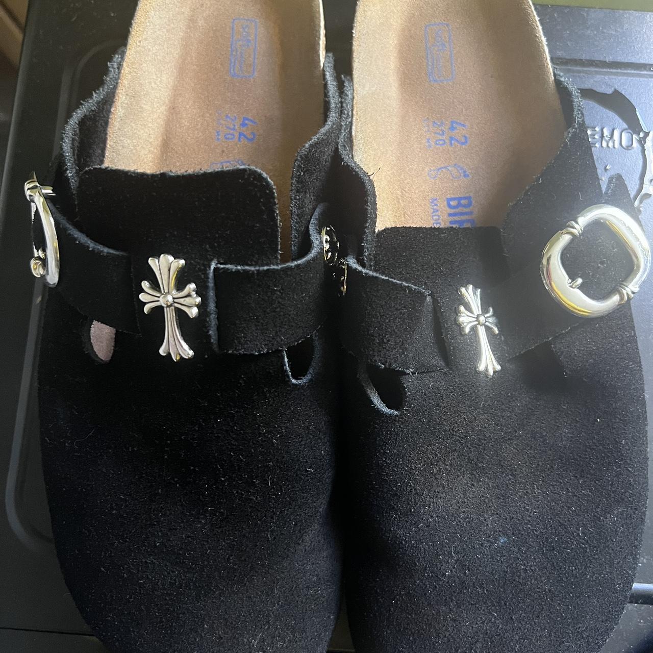 Chrome Hearts Birkenstock Clogs size 42 Lightly... - Depop