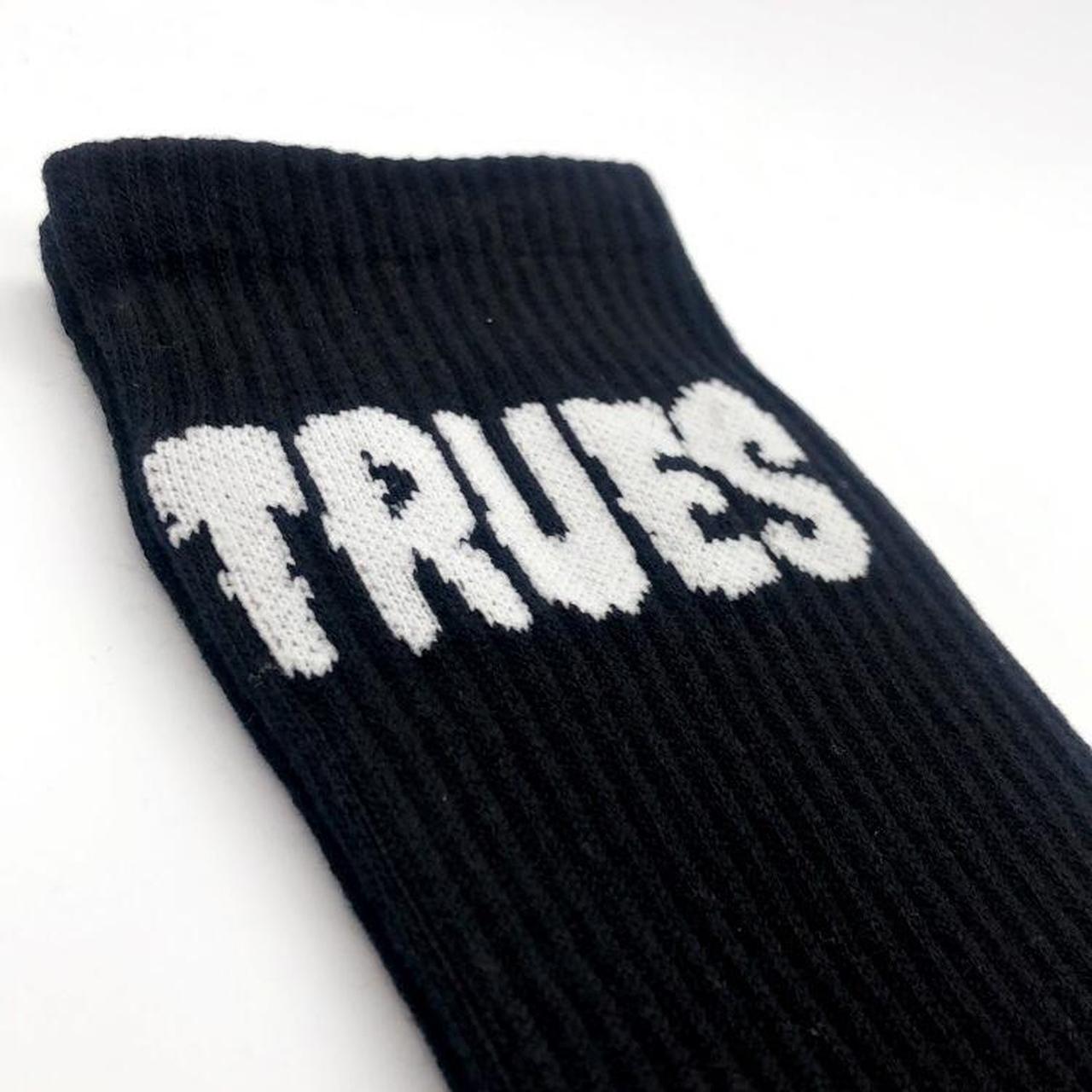 True Socks unisex Black & White - Depop