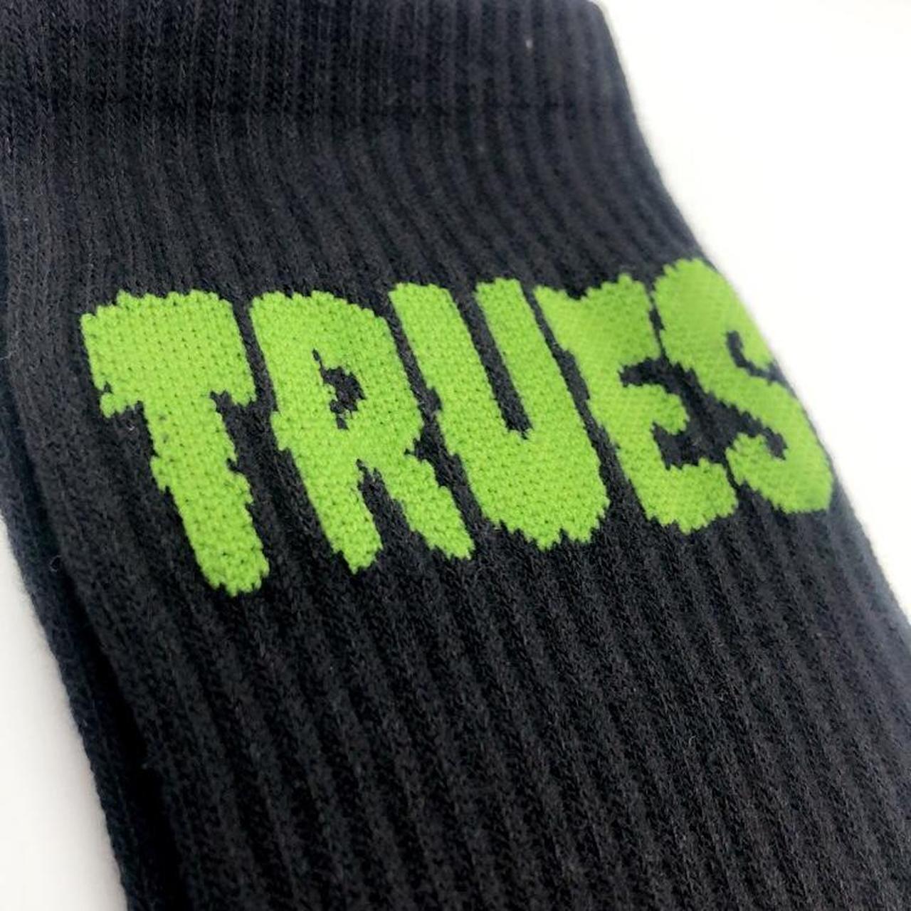True Socks unisex Black & Money Green - Depop
