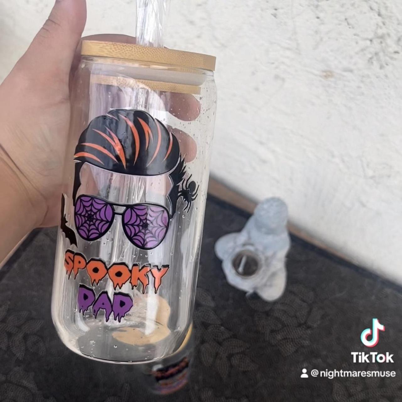 Spooky mama and spooky daddy glassware cups comes... - Depop