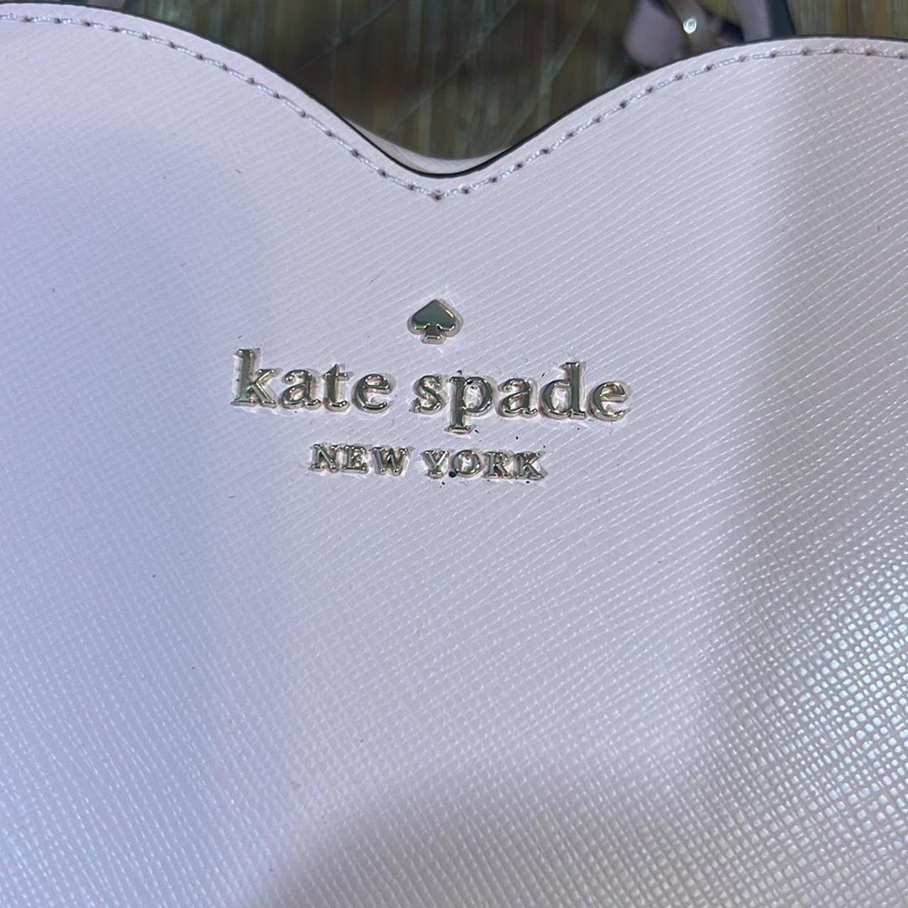 Kate Spade heart shaped purse! The item is in great... - Depop