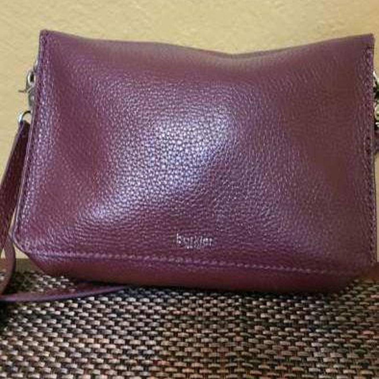 Small leather maroon crossbody, Botkier brand. - Depop