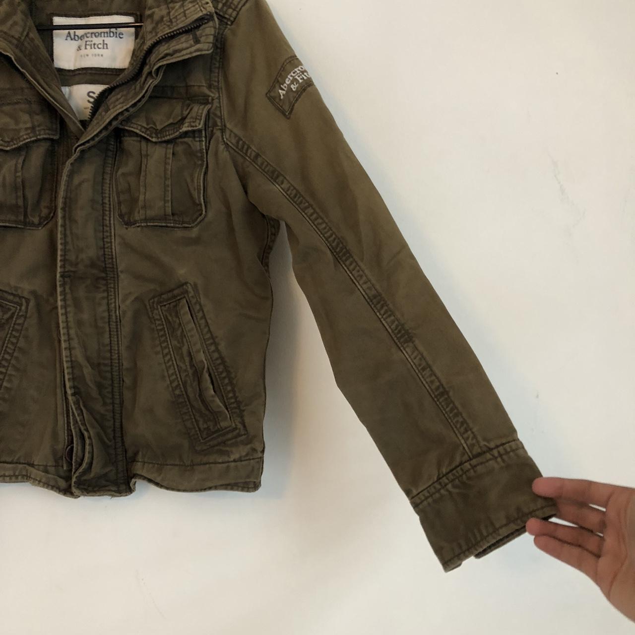 Vintage Abercrombie and Fitch Jacket super heavy... - Depop