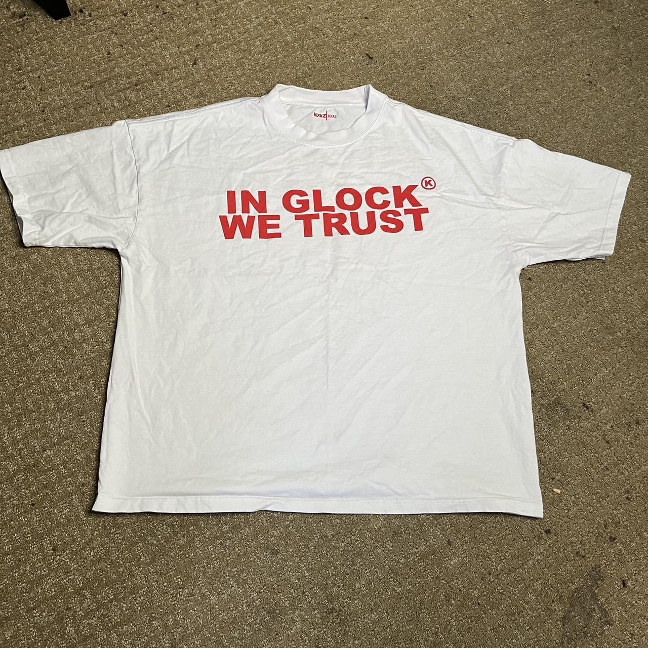 In Glock We Trust Tshirt Worn 1/2 times Sailing... - Depop