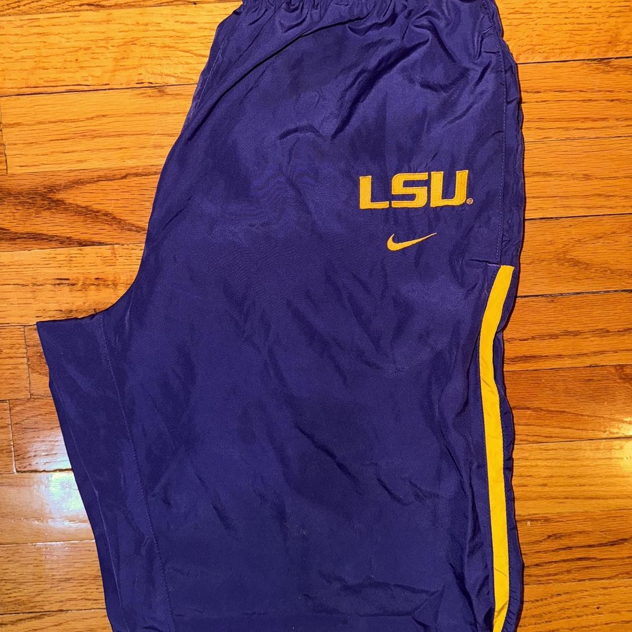 Nike LSU Tigers Windbreaker Athletic Sweatpants - Depop