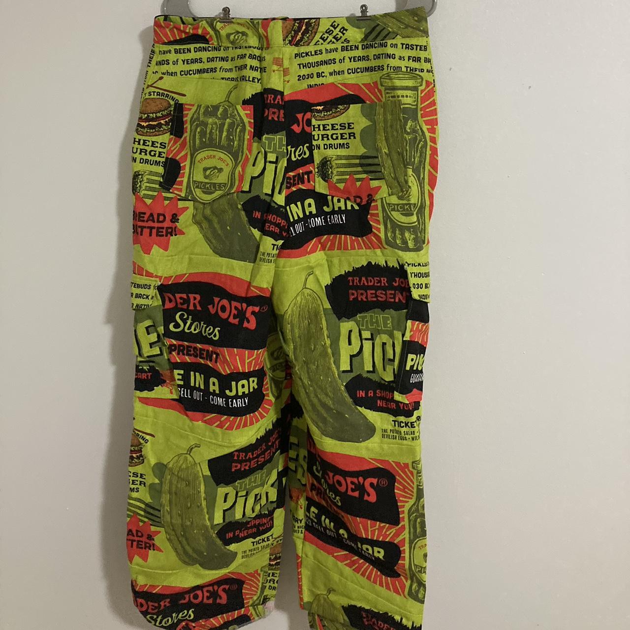 Trader Joe’s pickle bag pants Waist: 27-30in - Depop