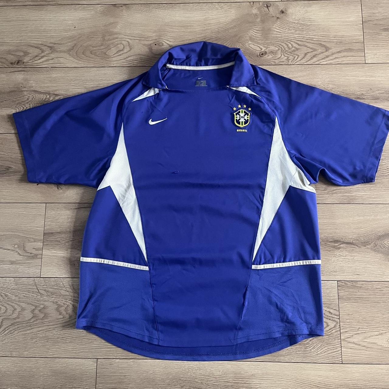 Brazil 2002 away football kit Size XL P2P: 23... - Depop