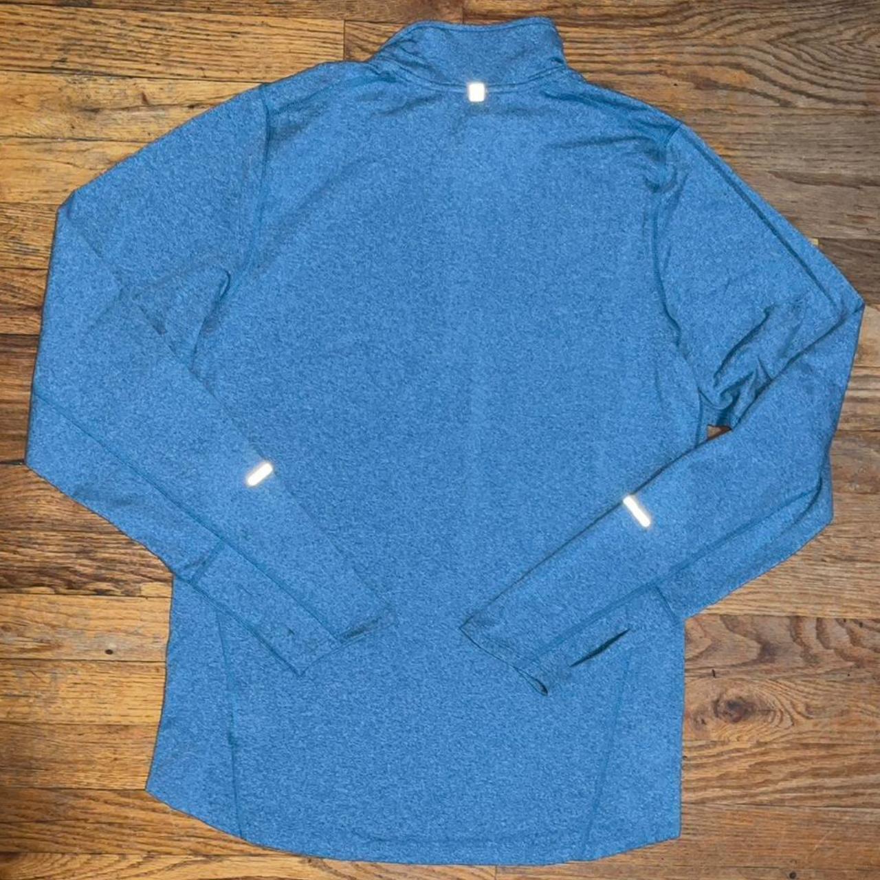 Nike Running Dri-Fit Long Sleeve Shirt. Steel blue... - Depop