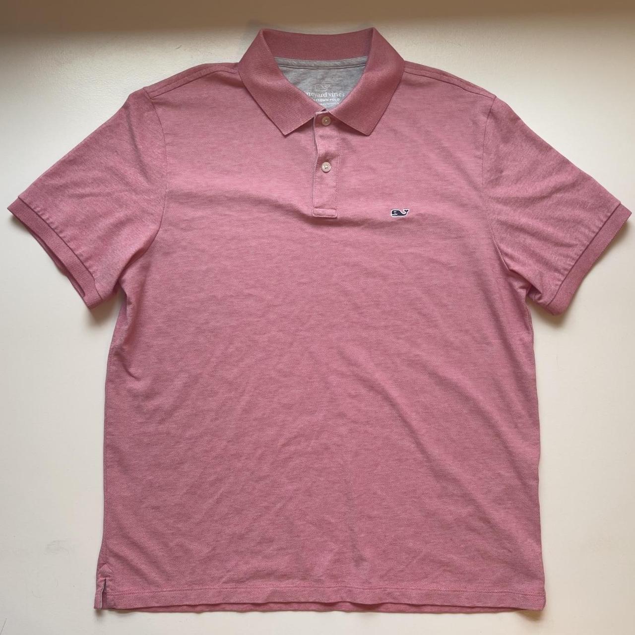 Vineyard Vines Shirt Short Sleeve Salmon with... - Depop
